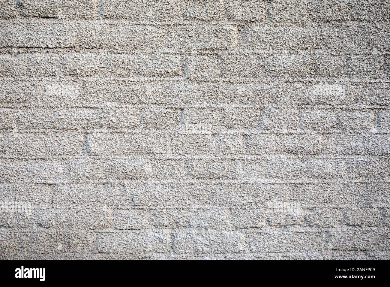 White brick wall. Decorative plaster, interior or exterior. Abstract ...