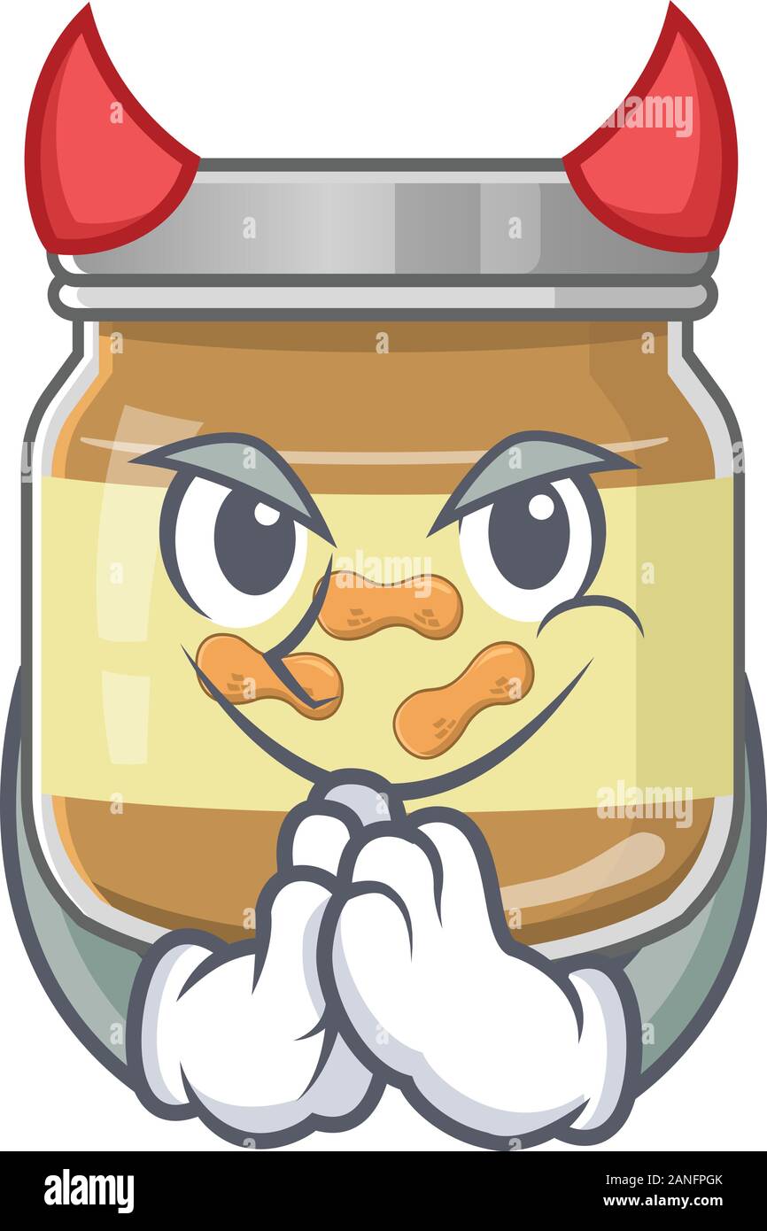 Devil peanut butter Cartoon in character design Stock Vector Image ...