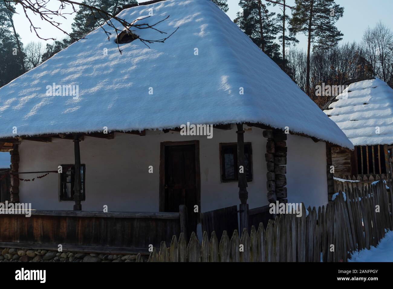Traditional Romanian village houses. Romanian traditional architectural ...