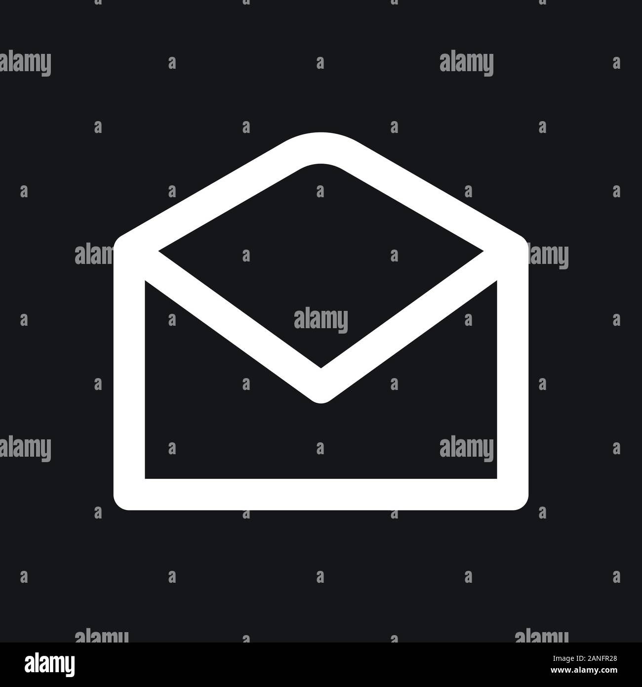 Envelope icon, vector mail envelope and letter symbol Stock Vector ...