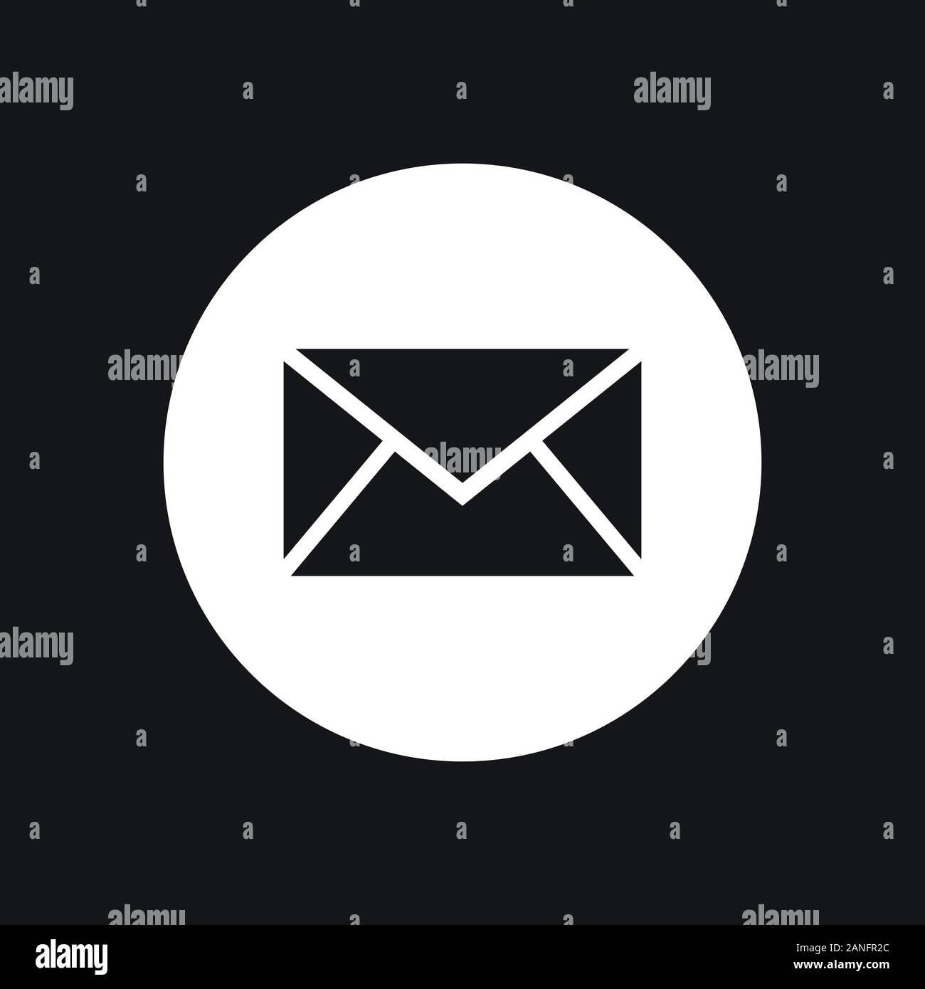 Envelope icon, vector mail envelope and letter symbol Stock Vector ...