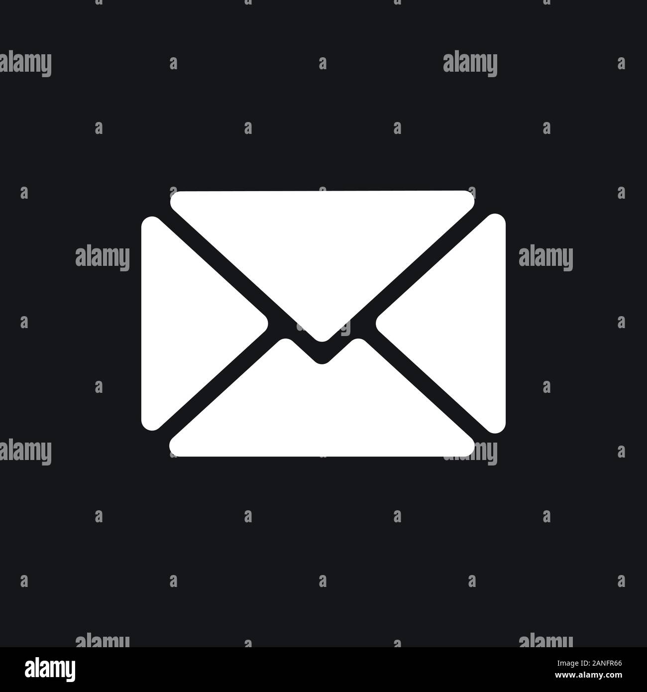 Envelope icon, vector mail envelope and letter symbol Stock Vector ...