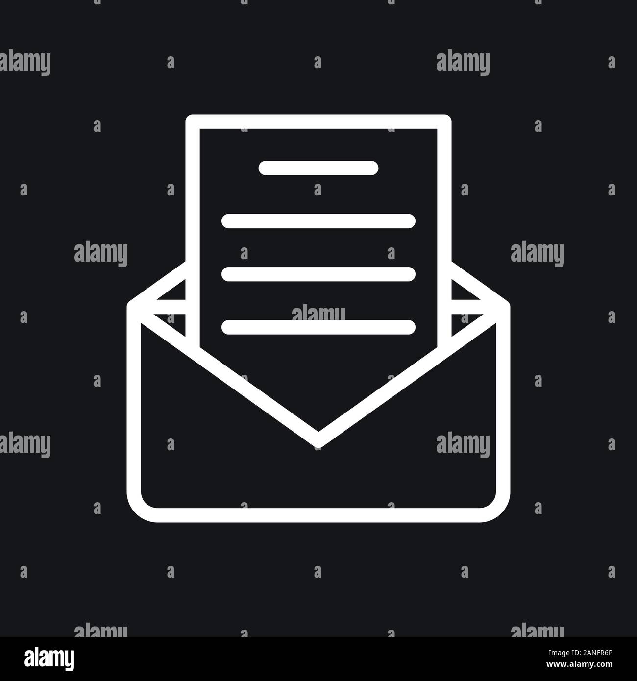 Unsealed envelope Stock Vector Images - Alamy