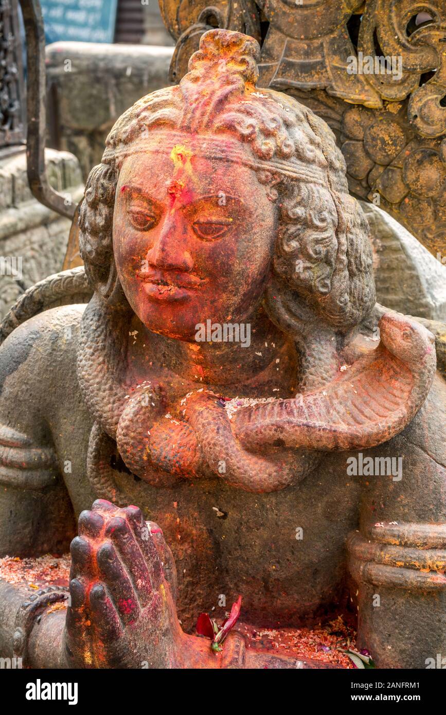 Statue of Garuda at Changu Narayan Temple in Kathmandu Valley, Nepal ...