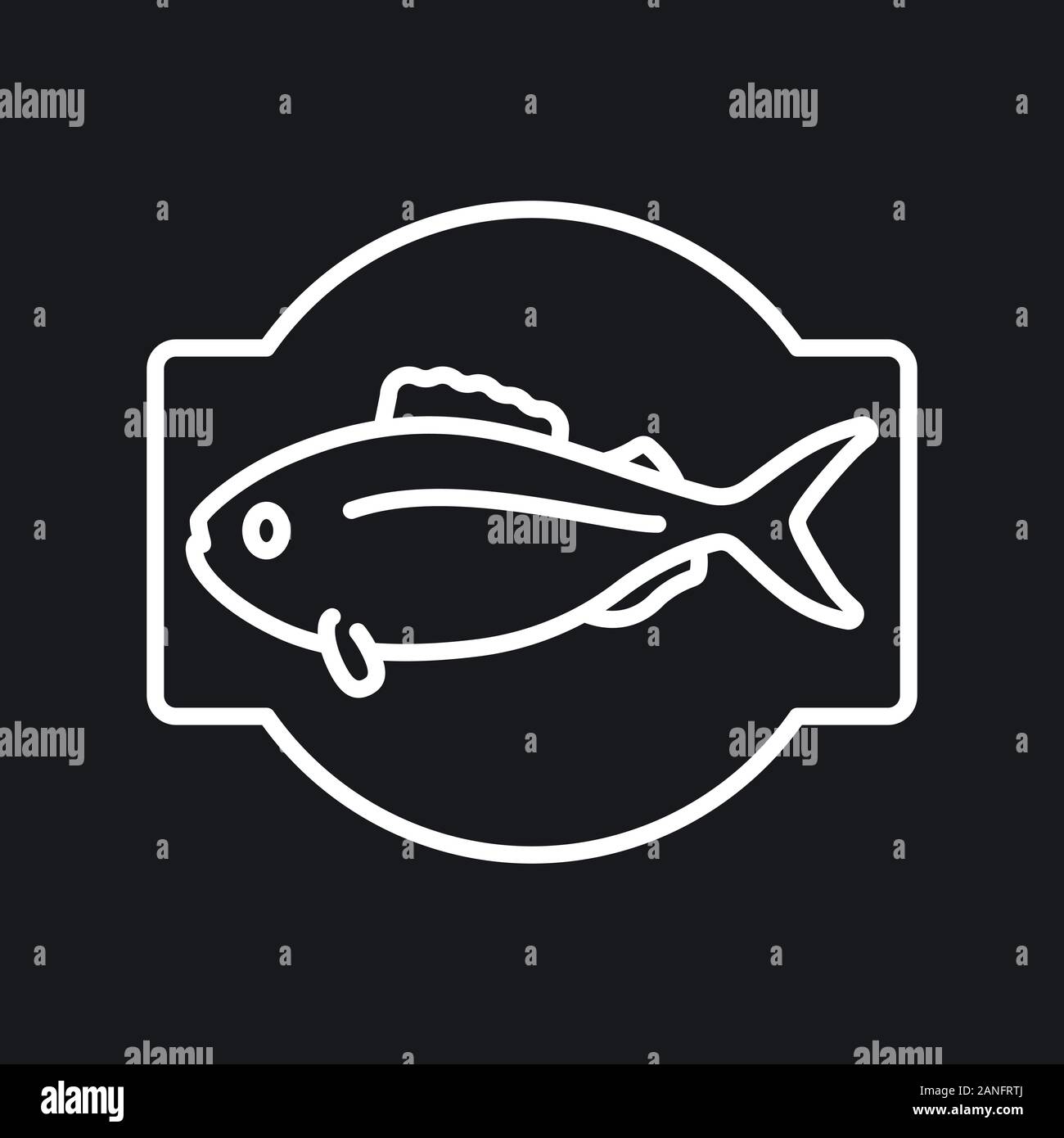 Fish Icon, vector illustration for design Stock Vector Image & Art - Alamy