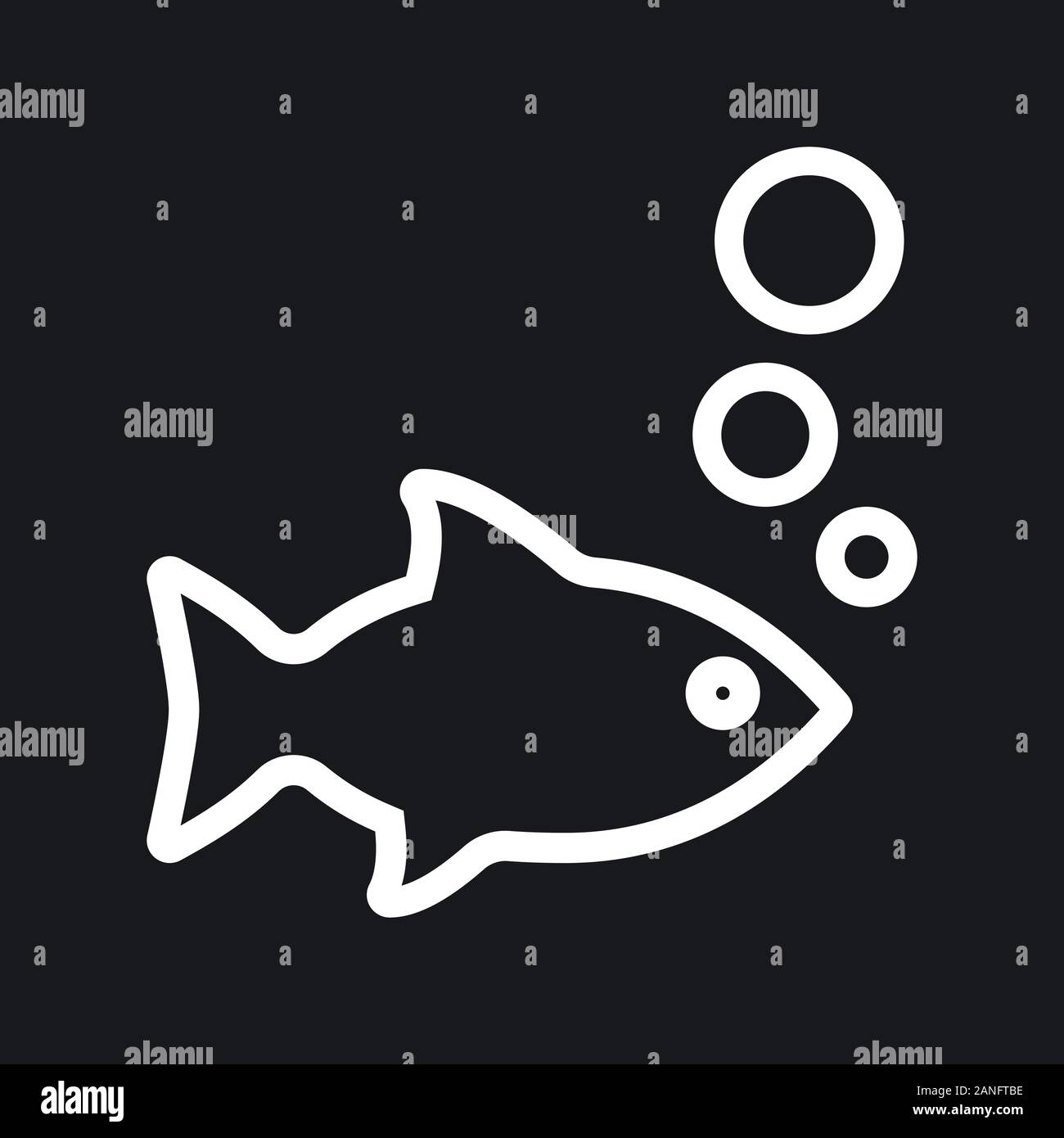 Fish Icon, vector illustration for design Stock Vector Image & Art - Alamy
