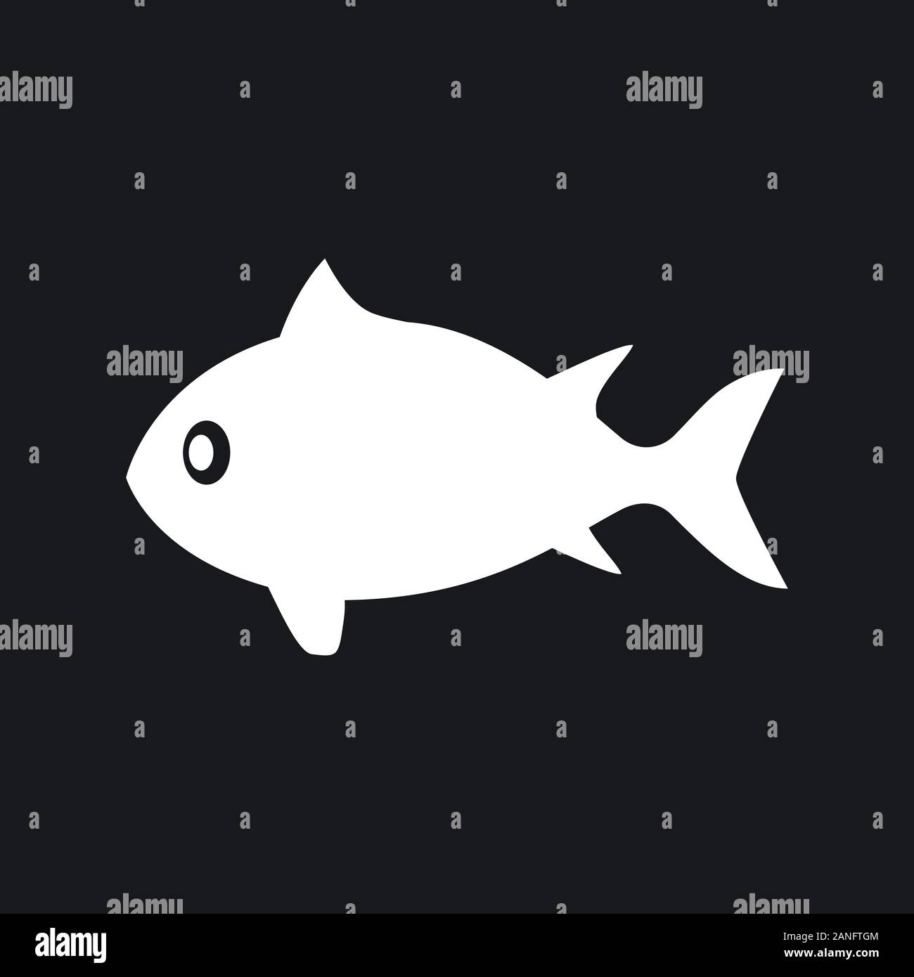 Fish Icon, vector illustration for design Stock Vector Image & Art - Alamy