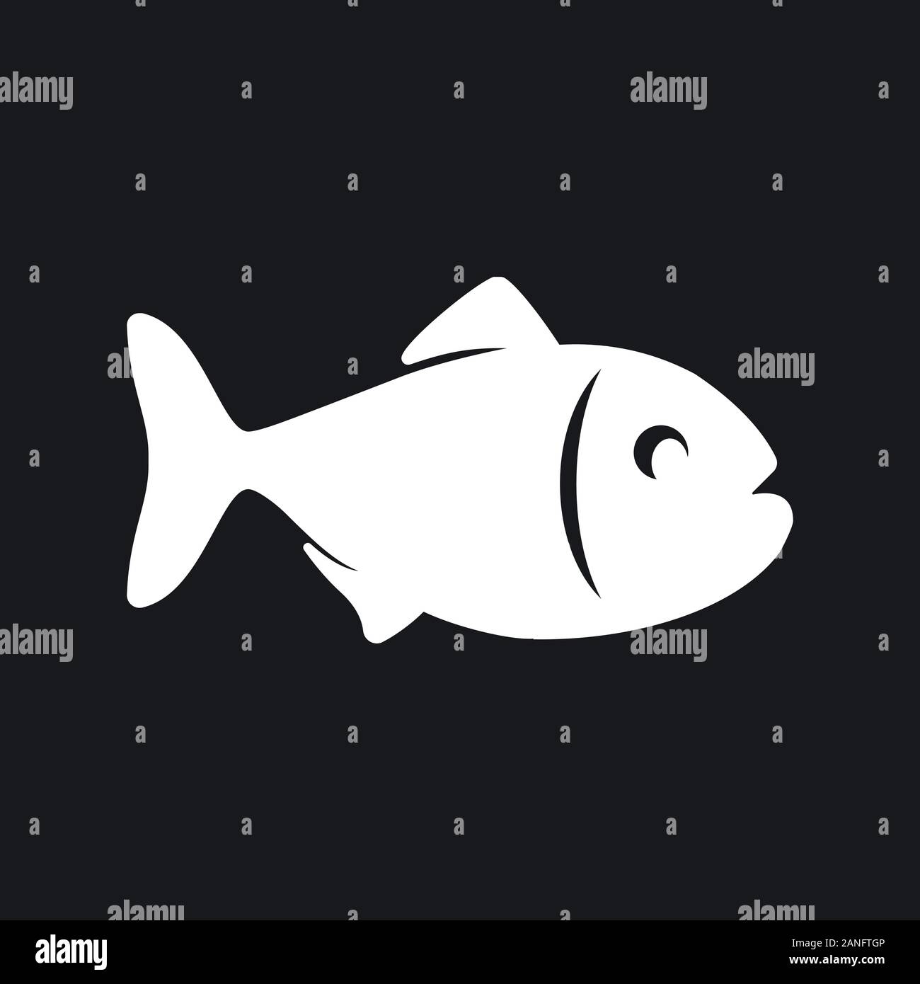 Fish Icon, vector illustration for design Stock Vector Image & Art - Alamy