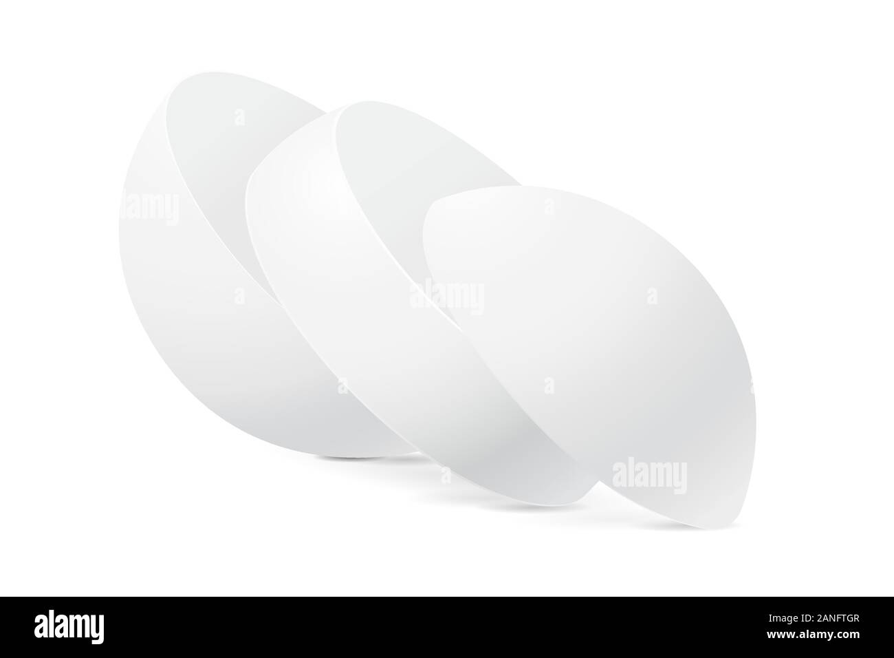 Sphere cut in slices. White template Stock Vector Image & Art - Alamy