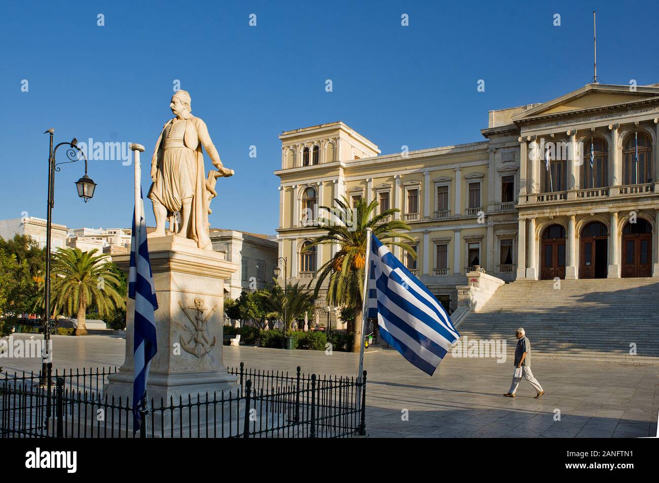 Syros island Greece: Ermoupolis City Hall, designed by Ernst Ziller ...