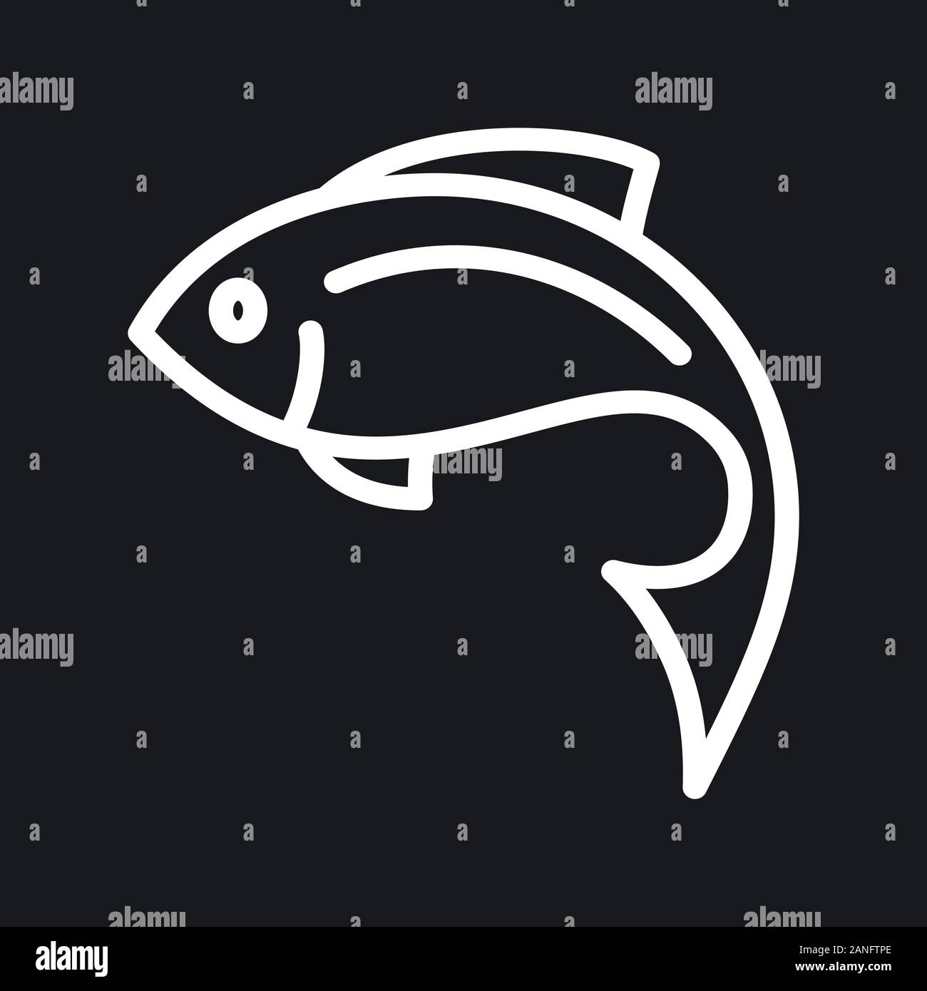 Fish Icon, vector illustration for design Stock Vector Image & Art - Alamy