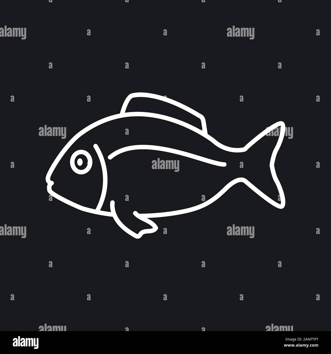 Fish Icon, vector illustration for design Stock Vector Image & Art - Alamy