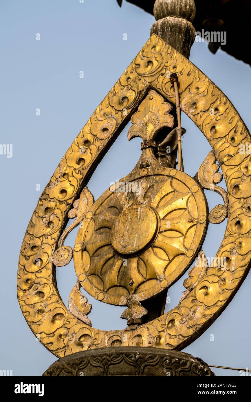Chakra disc at Changu Narayan Temple in Kathmandu Valley, Nepal Stock ...