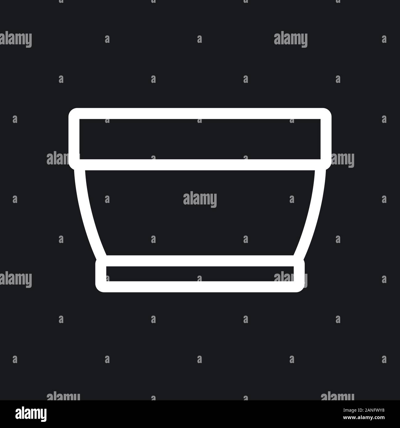 Flowerpot icon, vectorized plants in a pot, flower symbol Stock Vector ...