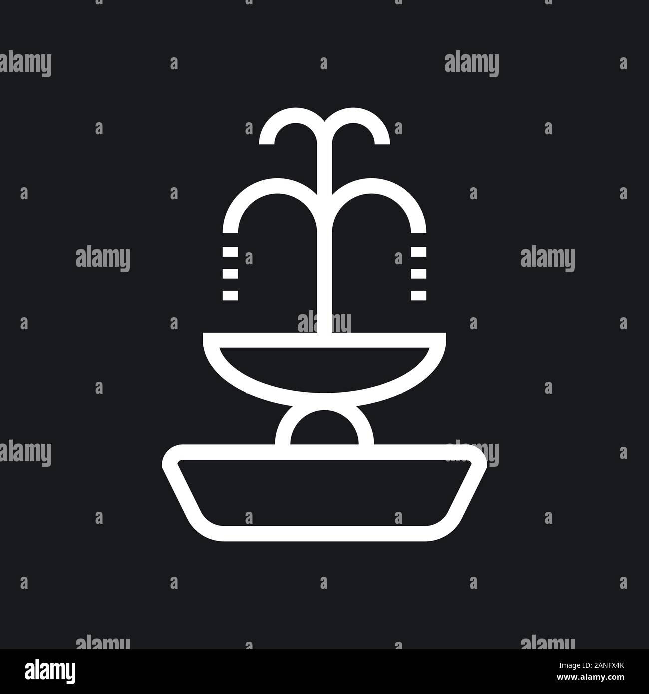 Simple garden water feature Stock Vector Images - Alamy