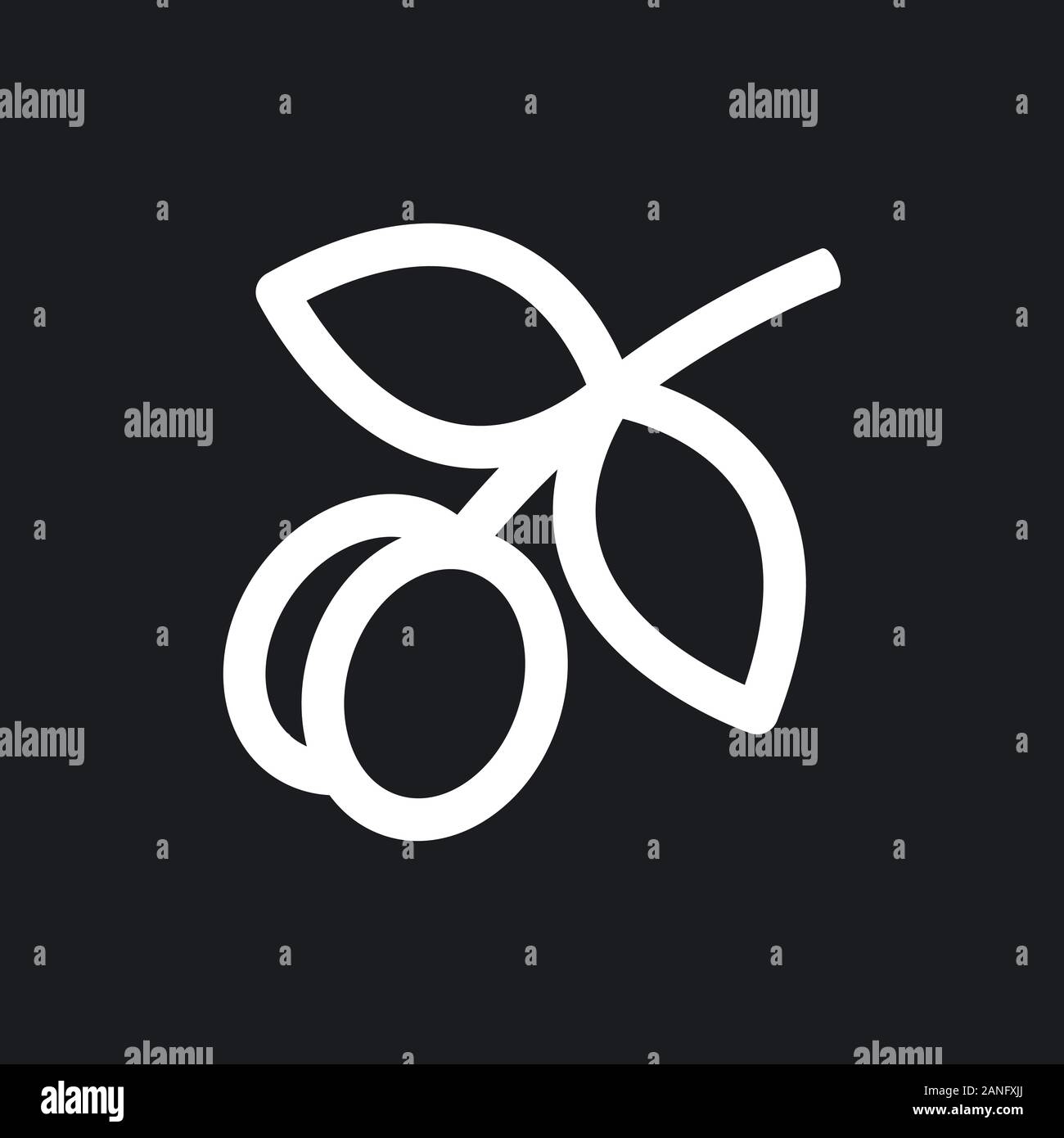 Fruit icons, vector symbol of food signs Stock Vector Image & Art - Alamy