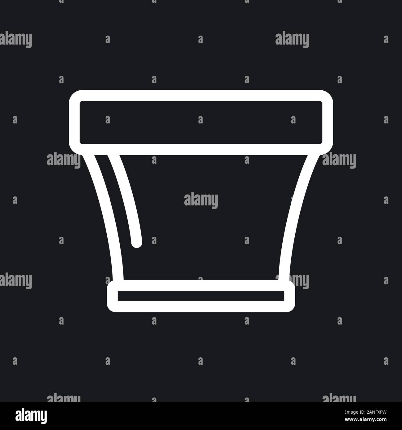 Flowerpot icon, vectorized plants in a pot, flower symbol Stock Vector ...