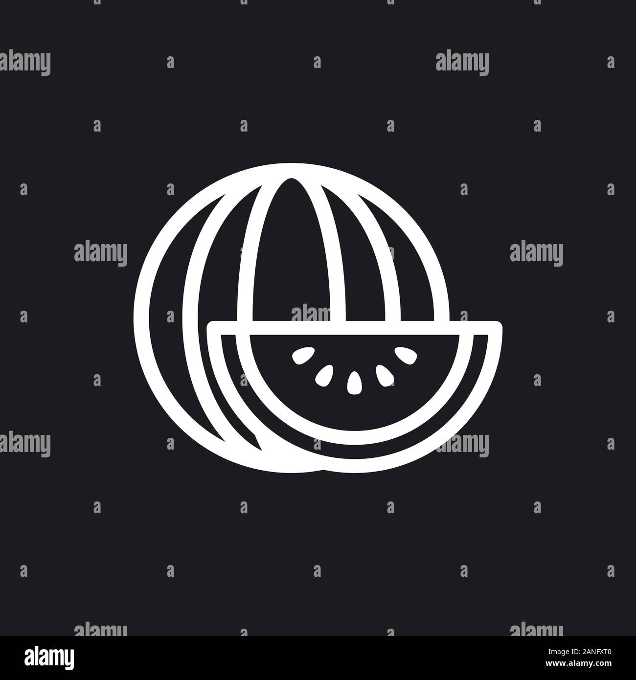 Fruit icons, vector symbol of food signs Stock Vector Image & Art - Alamy