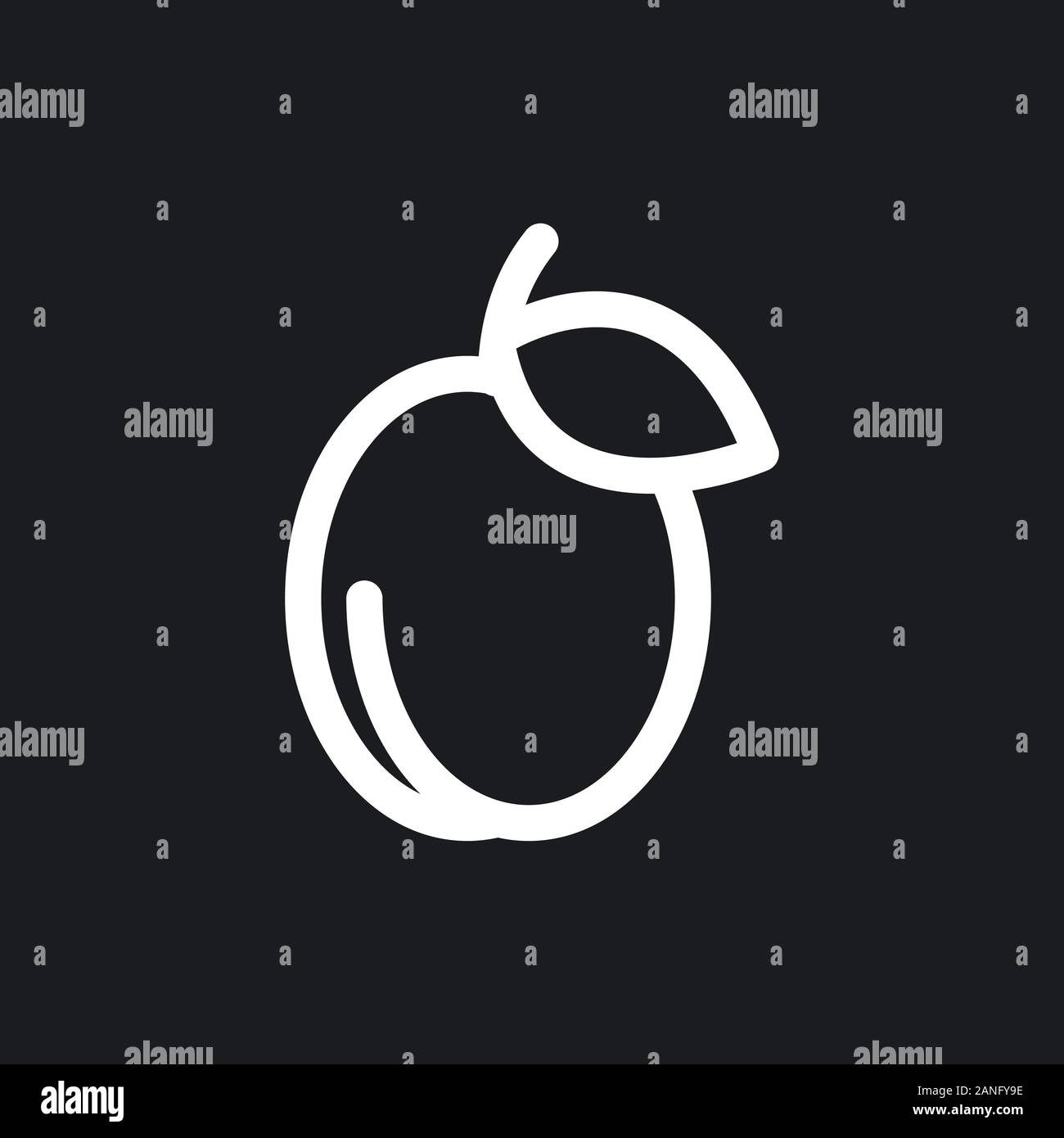 Fruit icons, vector symbol of food signs Stock Vector Image & Art - Alamy