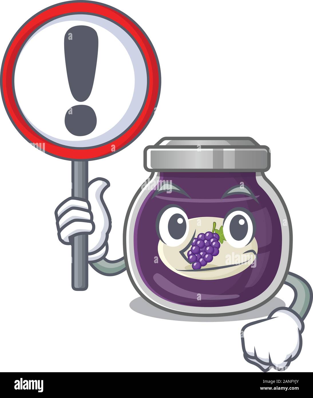 cool and funny grape jam raised up a Sign Stock Vector Image & Art - Alamy