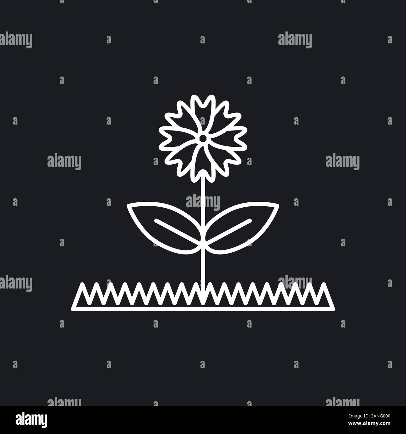 Garden icon isolated on background. Gardening symbol Stock Vector Image ...