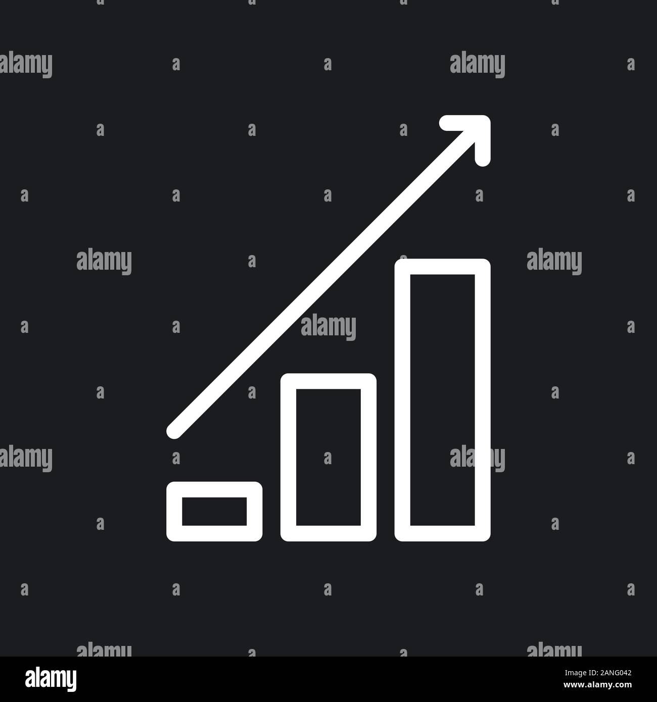 Growth icon, business infographic icon, vector growth symbol Stock ...