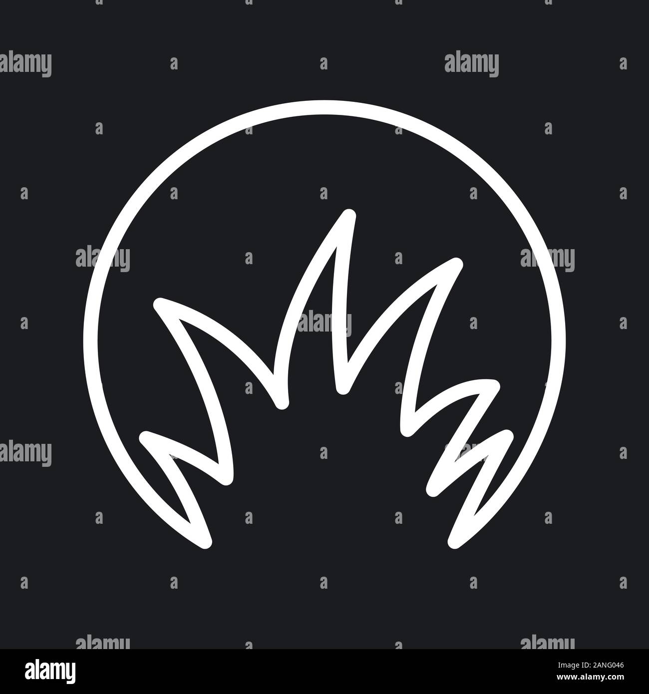 Grass icon, eco symbol of grass. Vector illustration Stock Vector Image ...