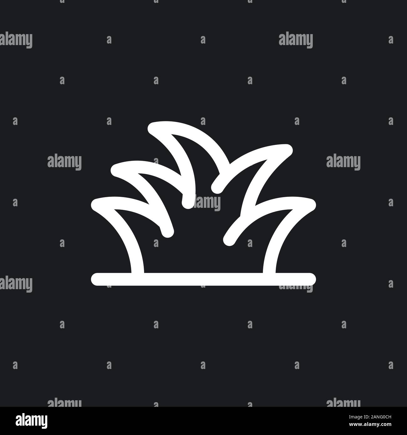 Grass icon, eco symbol of grass. Vector illustration Stock Vector Image ...