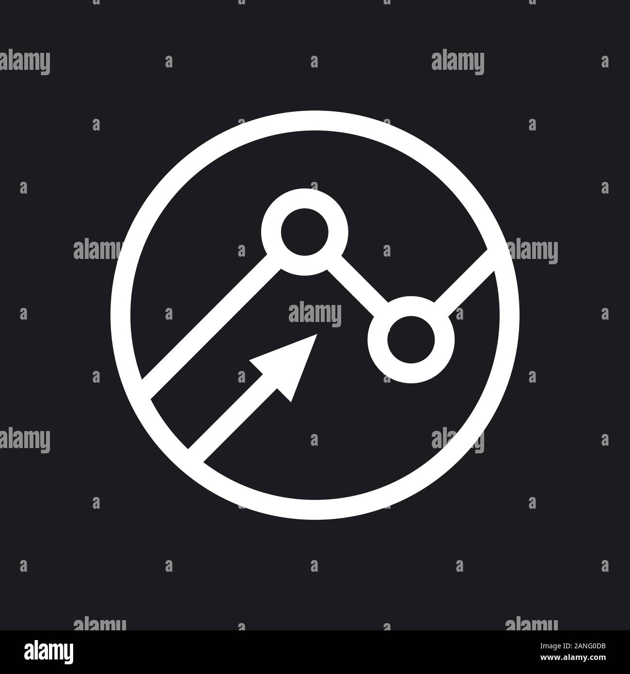 Growth icon, business infographic icon, vector growth symbol Stock ...