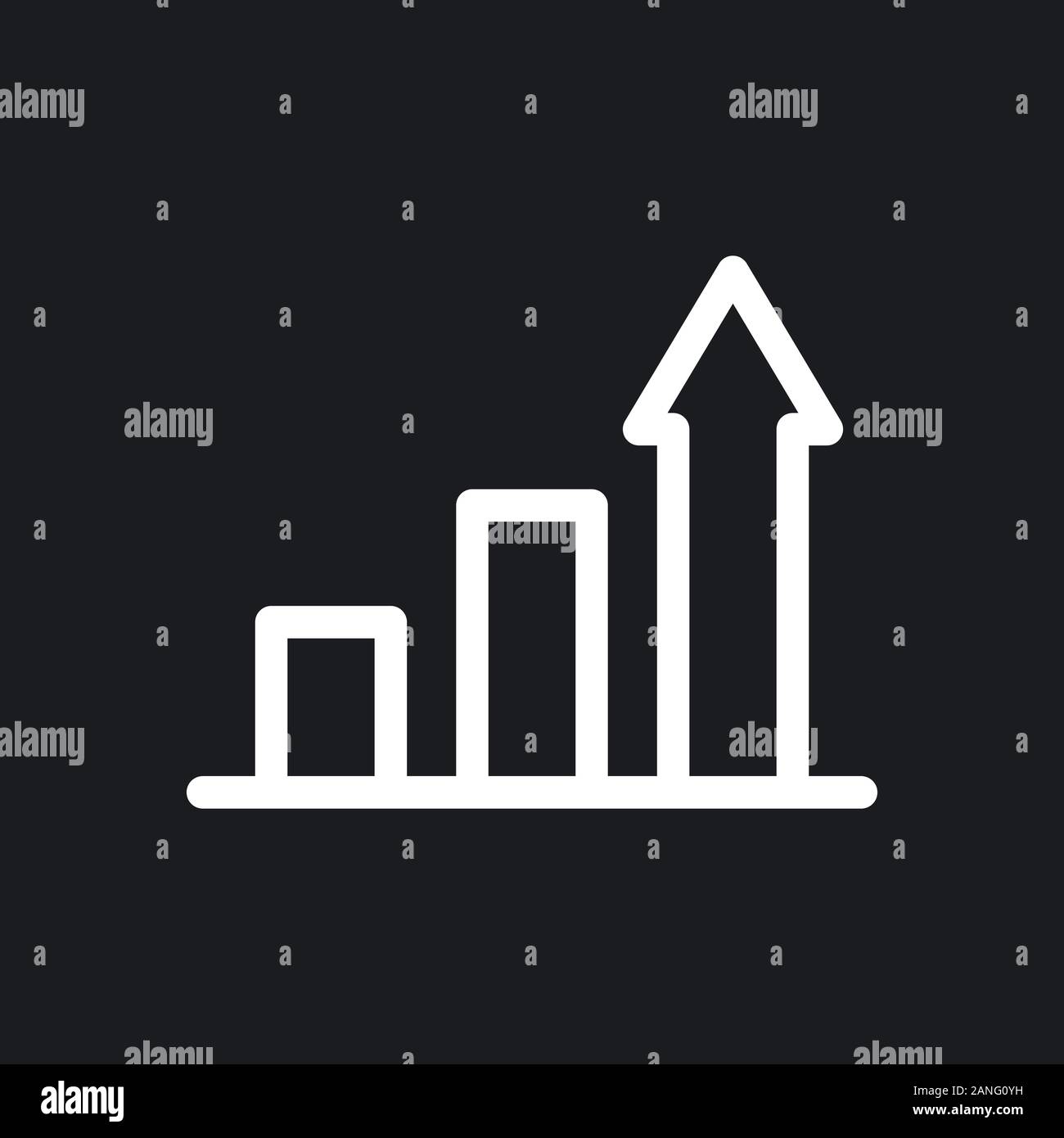 Growth icon, business infographic icon, vector growth symbol Stock ...