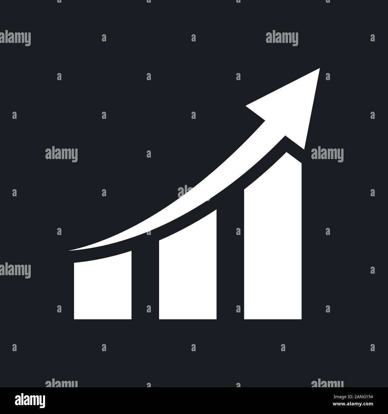 Growth icon, business infographic icon, vector growth symbol Stock ...