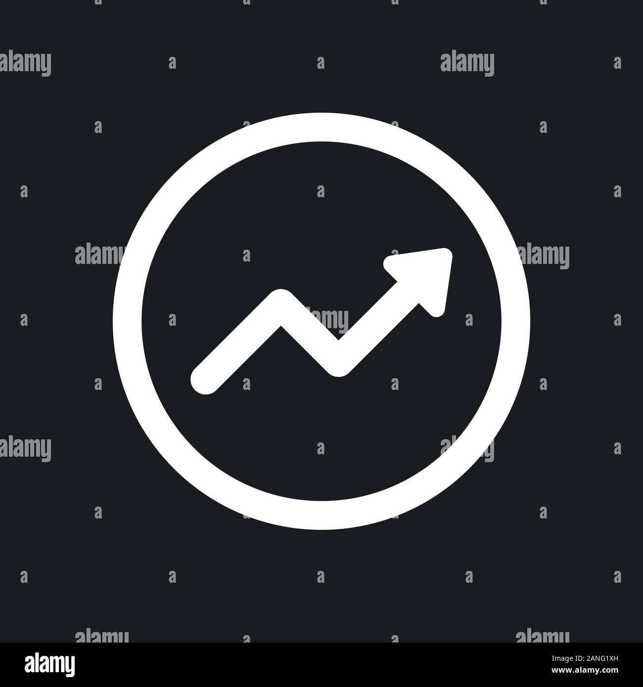 Growth icon, business infographic icon, vector growth symbol Stock ...