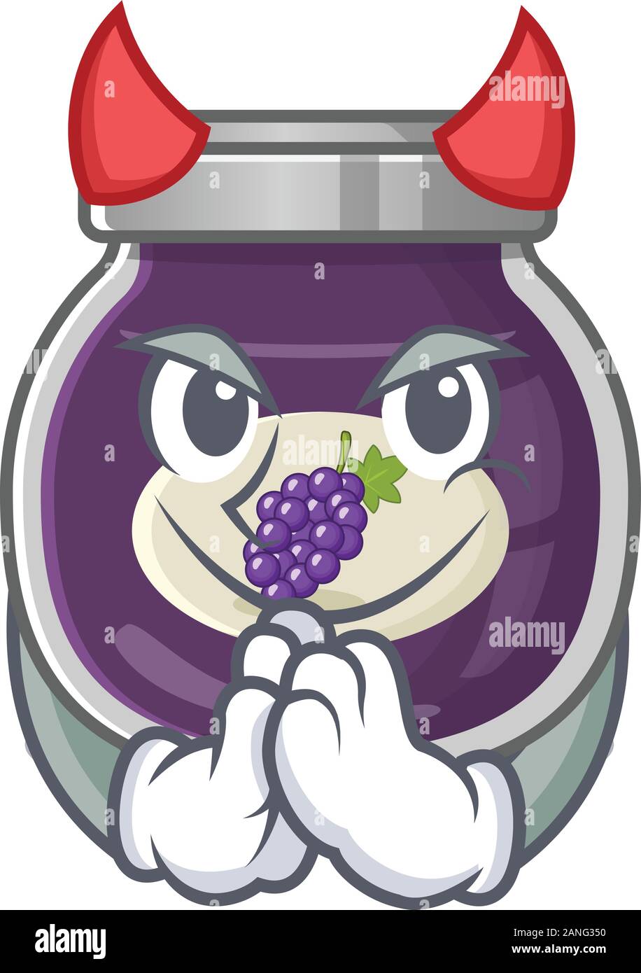Devil grape jam Cartoon in character design Stock Vector Image & Art ...