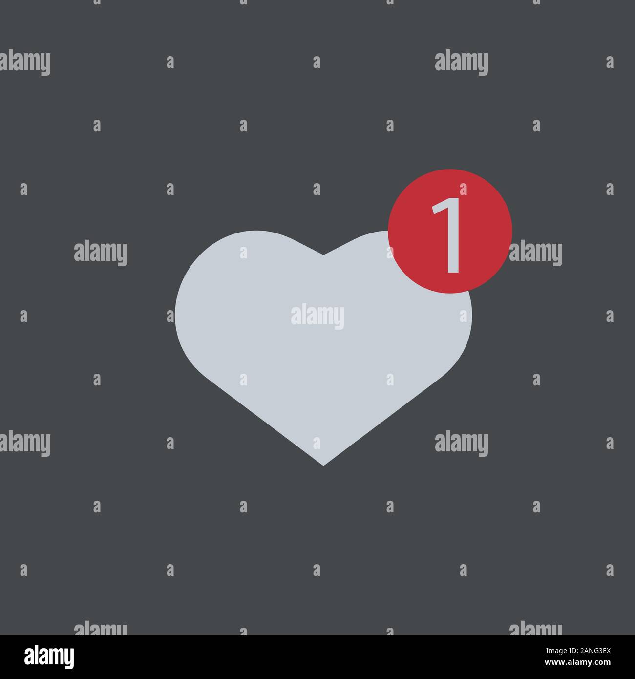 Notification Like icon. Social network app icon. Vector illustration ...