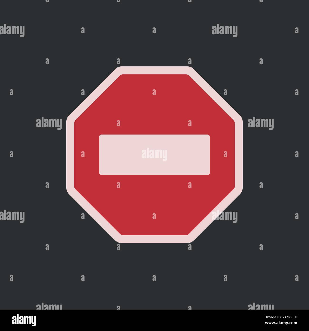 Sign stop. Red sign stop, vector sign Stock Vector Image & Art - Alamy