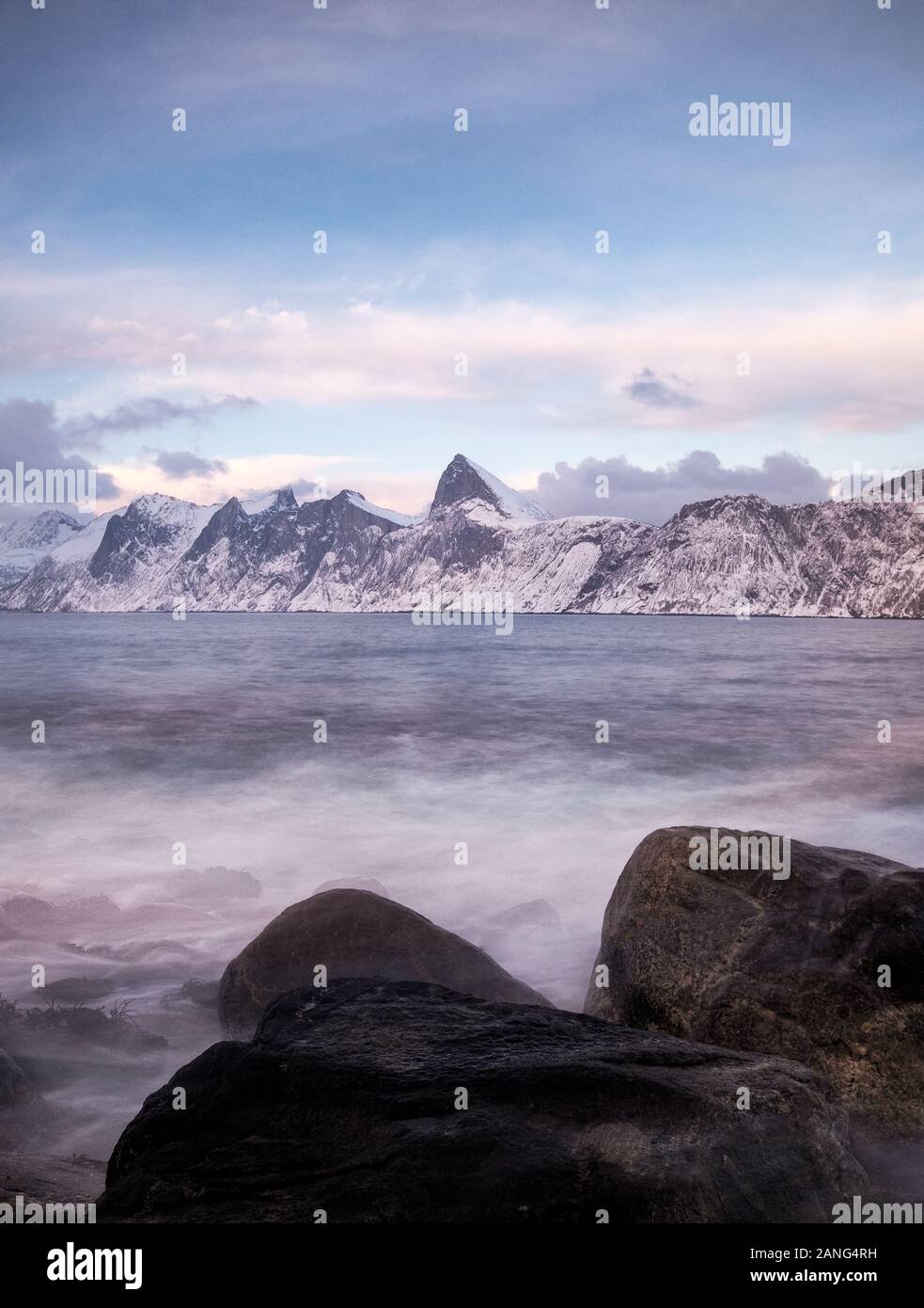 Segla mountain in winter hi-res stock photography and images - Alamy