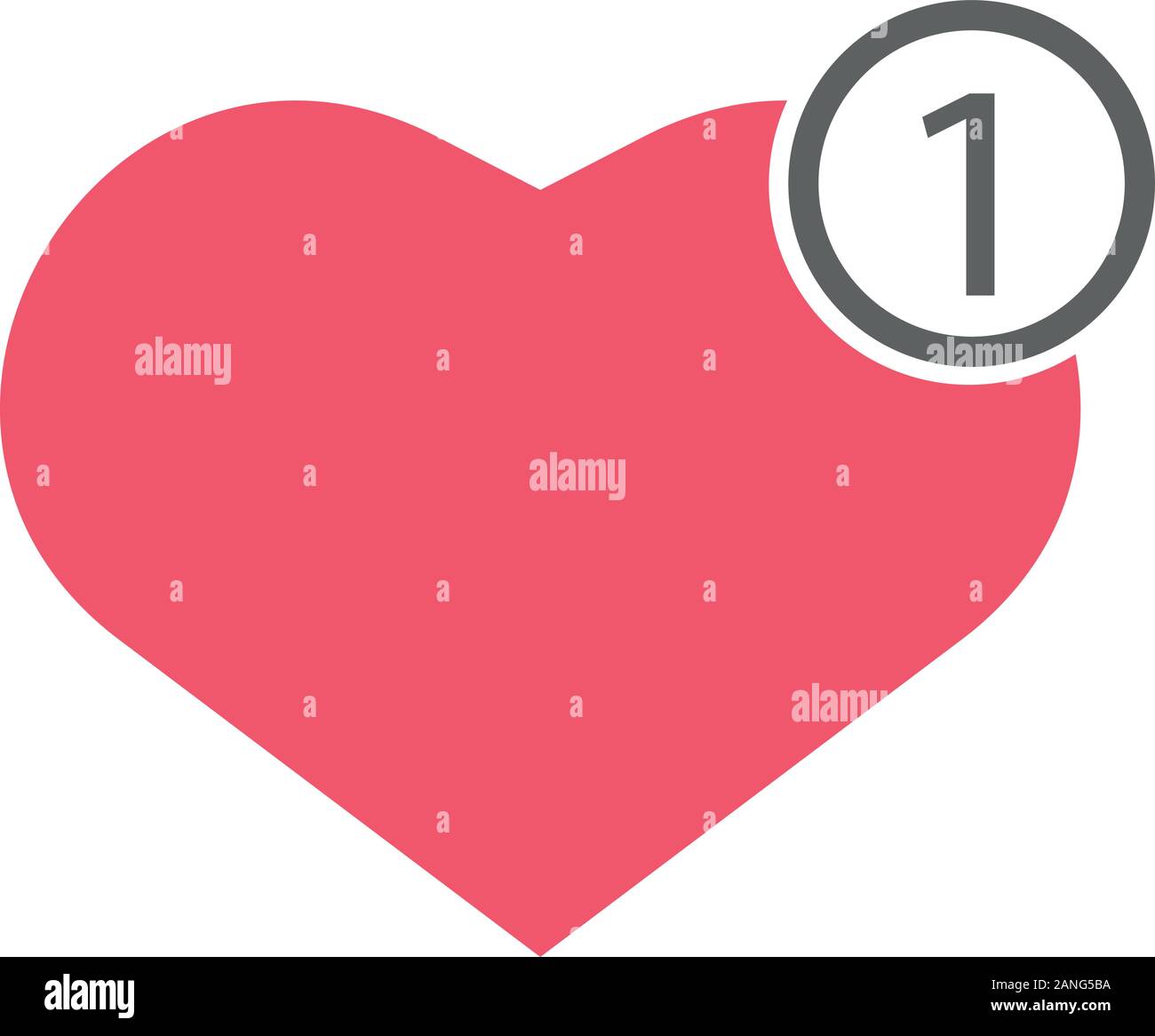 Social media like icon, heart in speech bubble, vector illustration ...