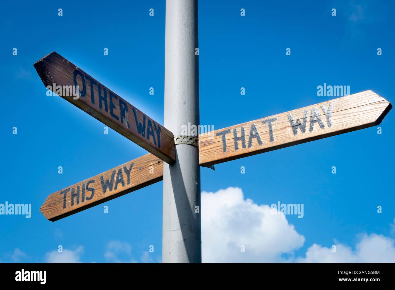 This way that way the other way hi-res stock photography and images - Alamy