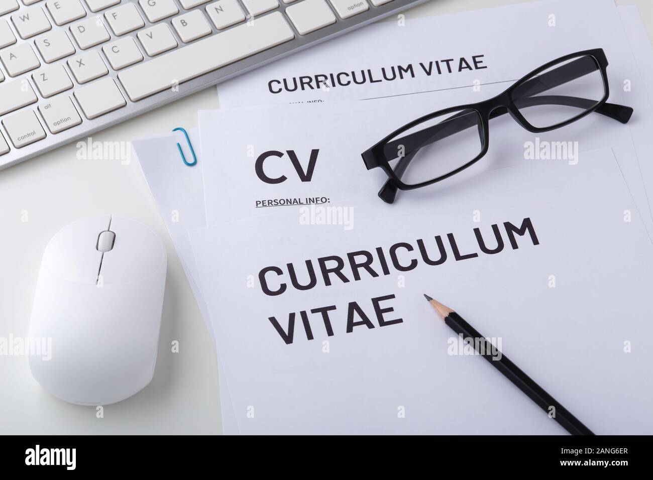 Cv curriculum vitae hi-res stock photography and images - Alamy