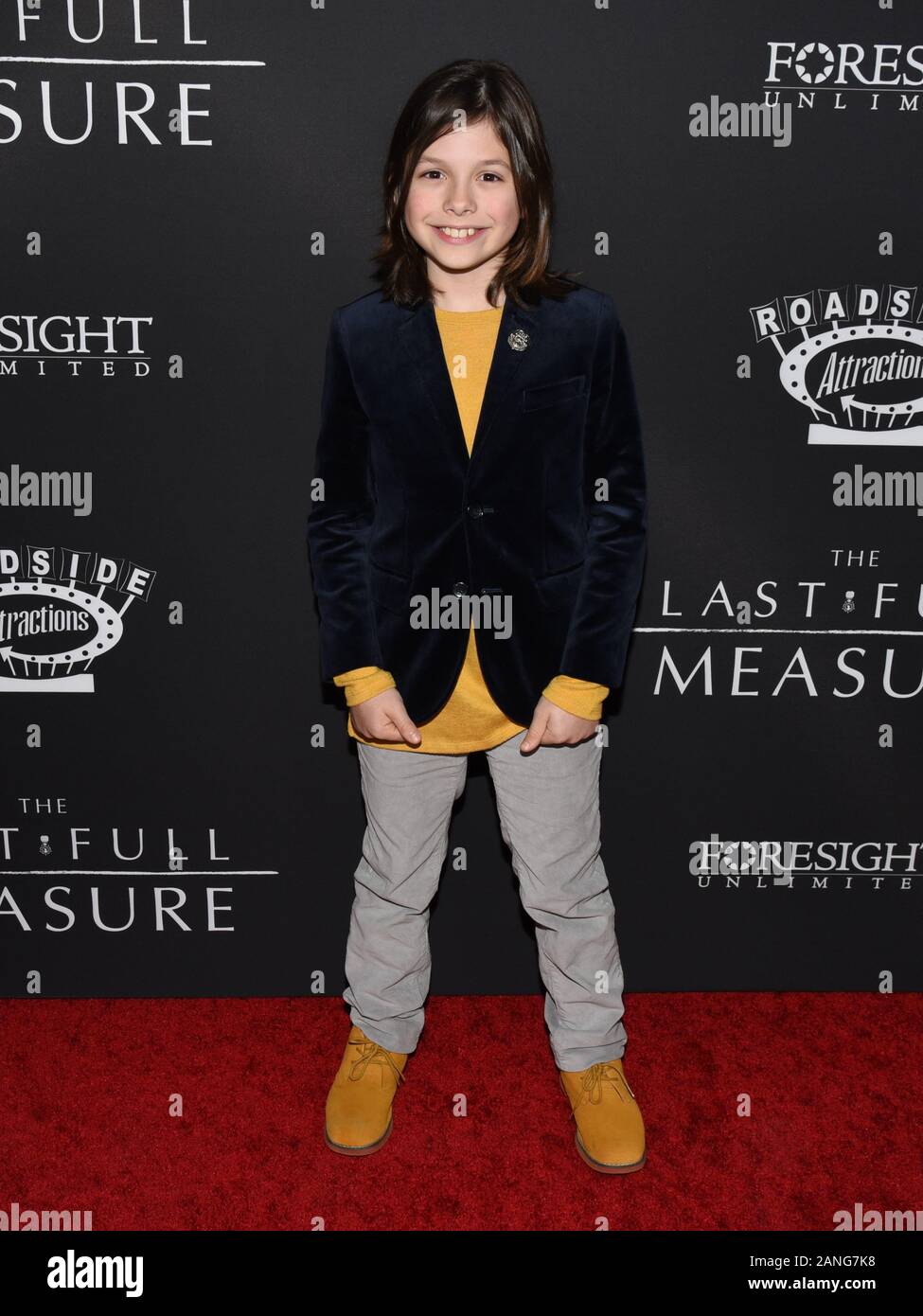 January 16, 2020, Hollywood, CA, USA: Asher Miles Fallica attends ...