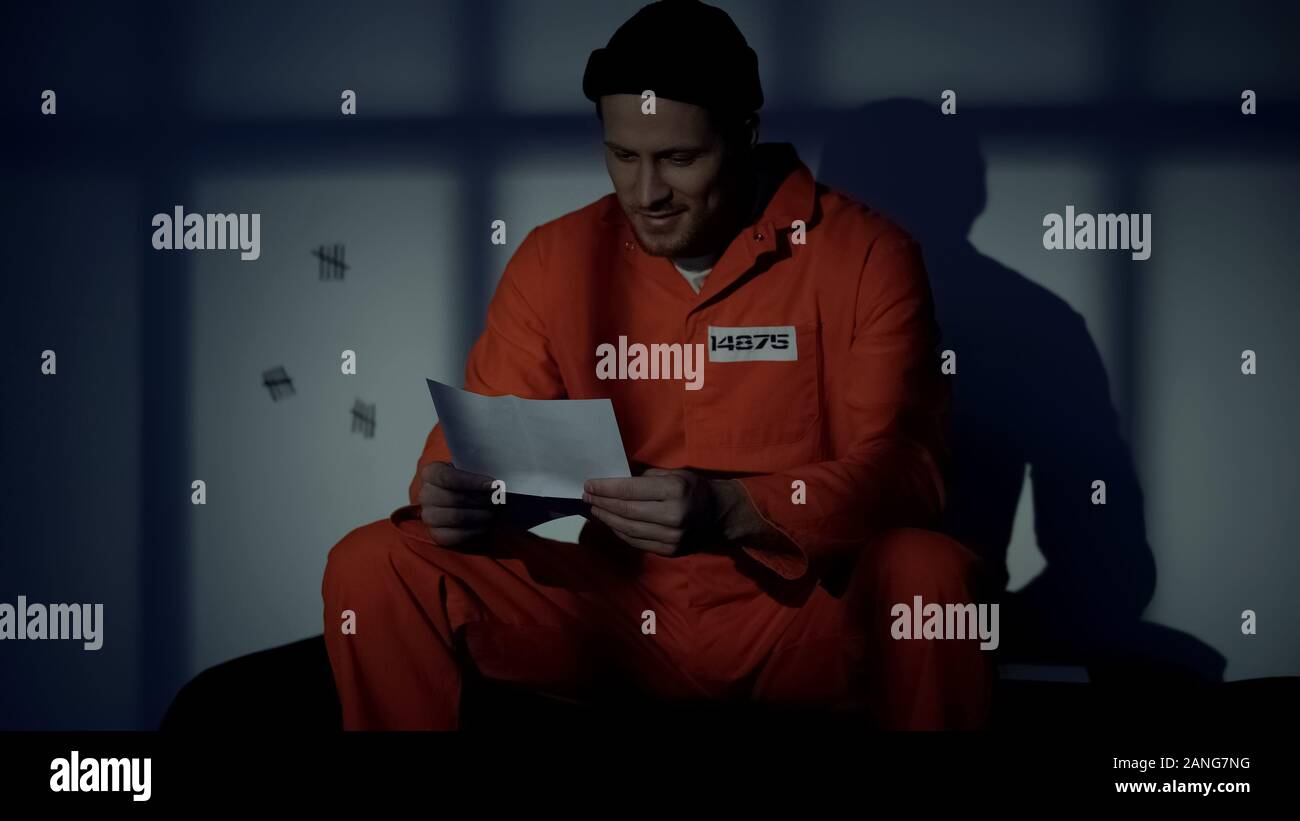 Prisoner receiving letter from family, feeling homesick, application ...