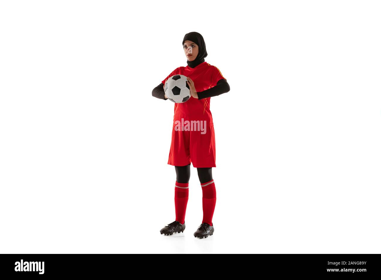 Female athlete running soccer Cut Out Stock Images & Pictures - Alamy