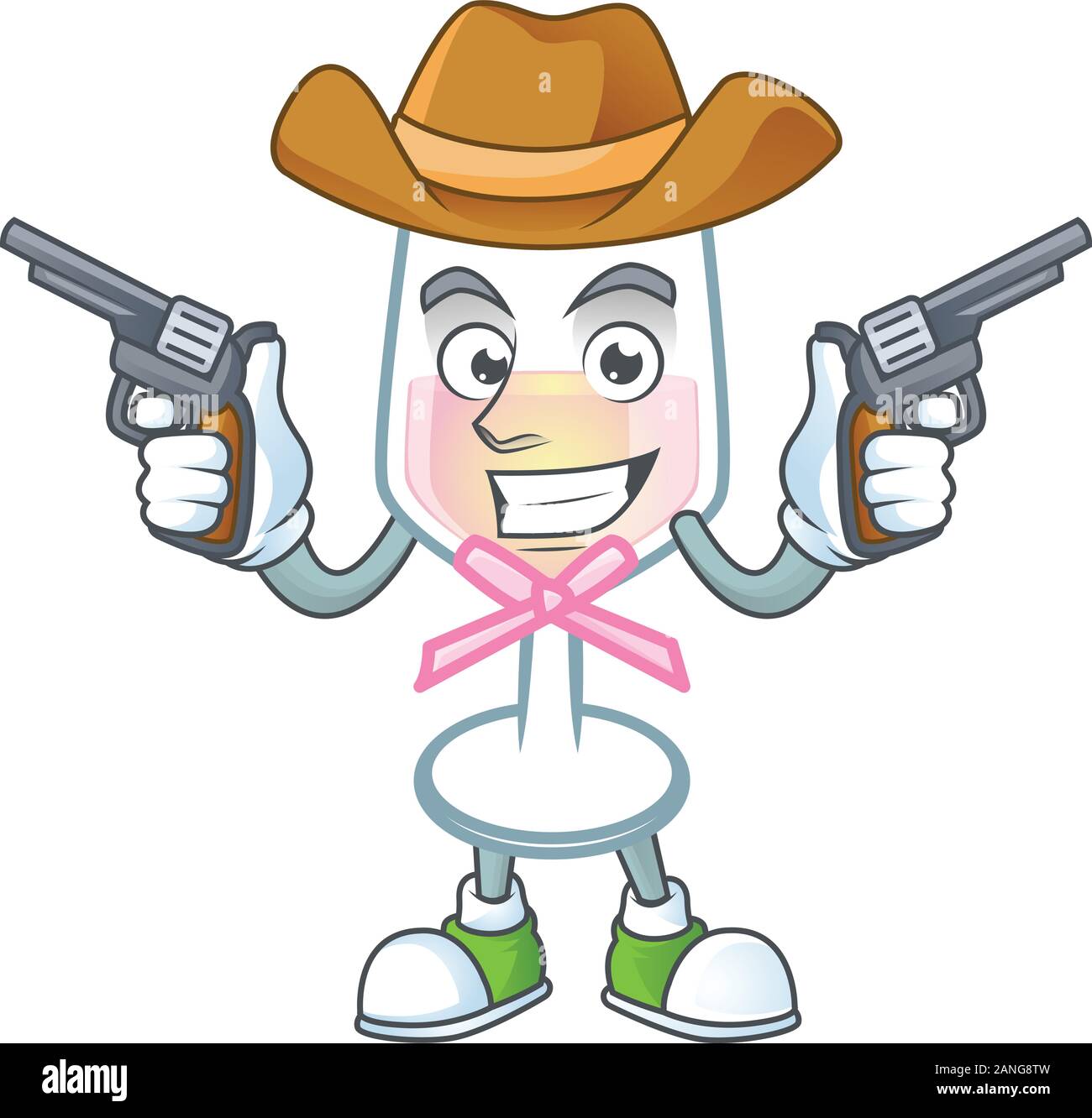 Cowboy drinking beer Stock Vector Images - Alamy