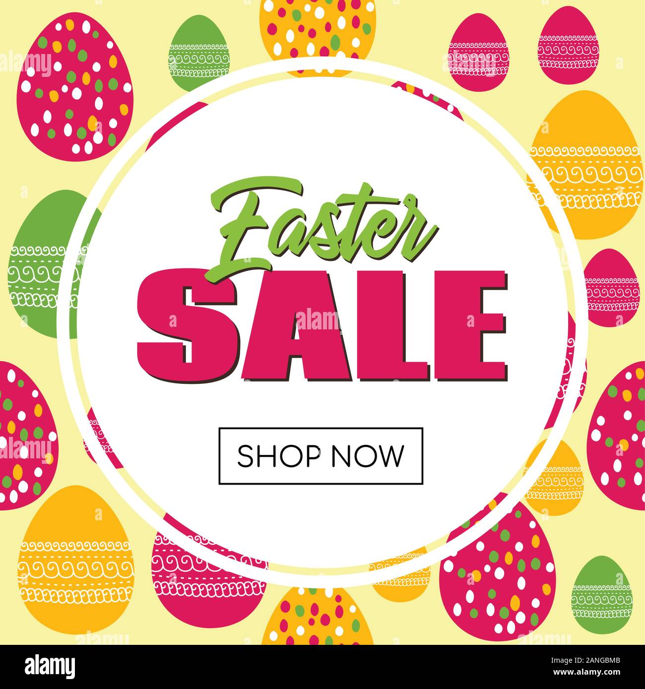 Easter sale vector promo template Stock Vector Image & Art - Alamy