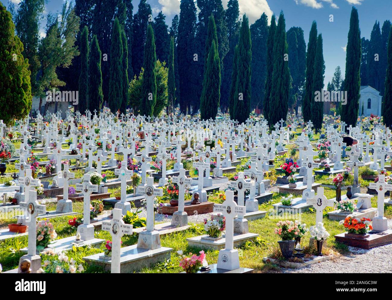 Cemetery island San Michele, Venice, Venetia, Italy, Europe Stock Photo ...
