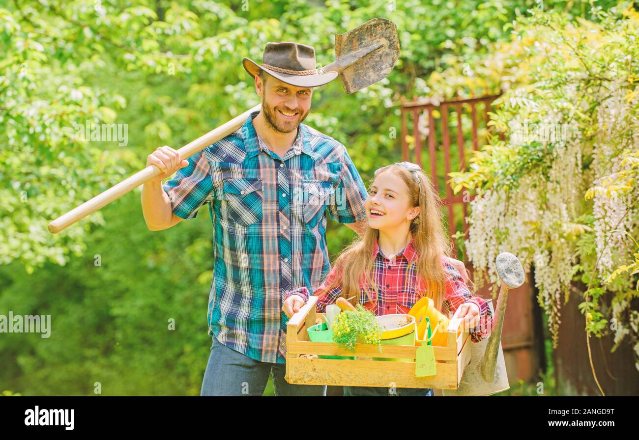 Inspect your garden daily to spot insect trouble early. Family dad and ...