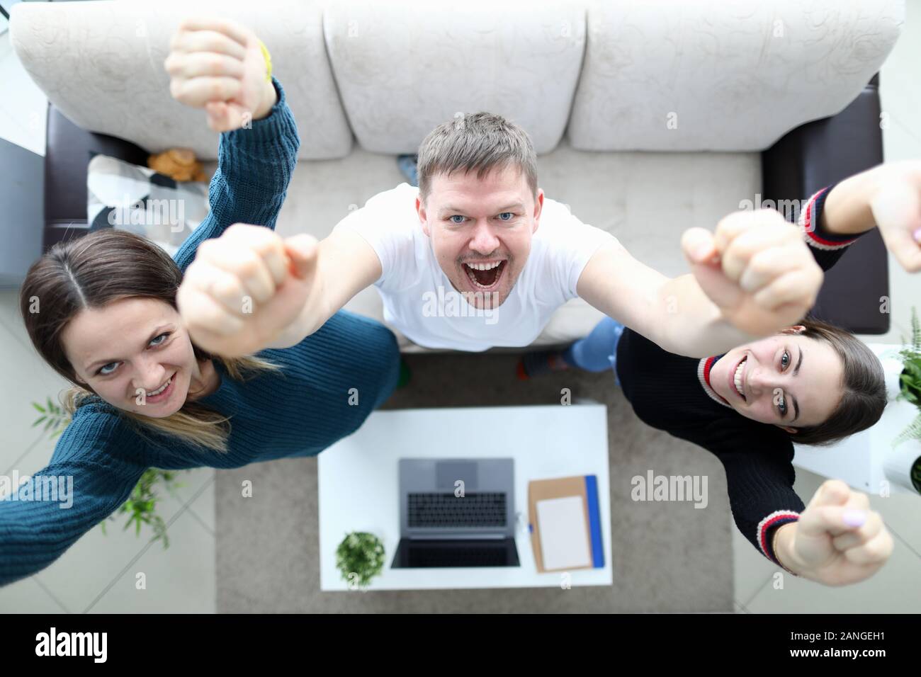 Group project celebration hi-res stock photography and images - Alamy