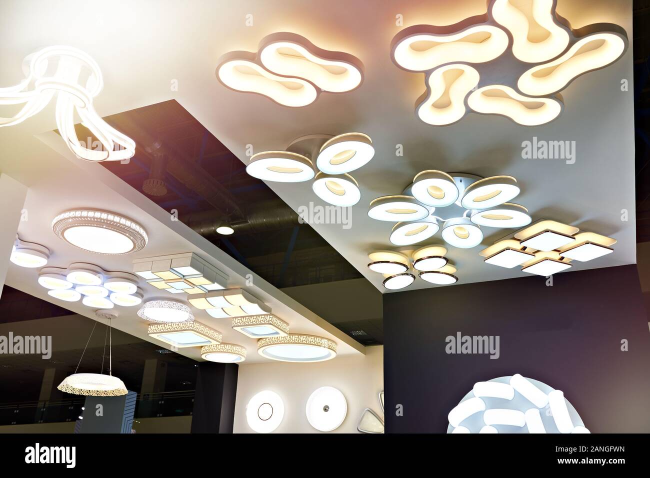 Stylish ceiling lamps hi-res stock photography and images - Alamy