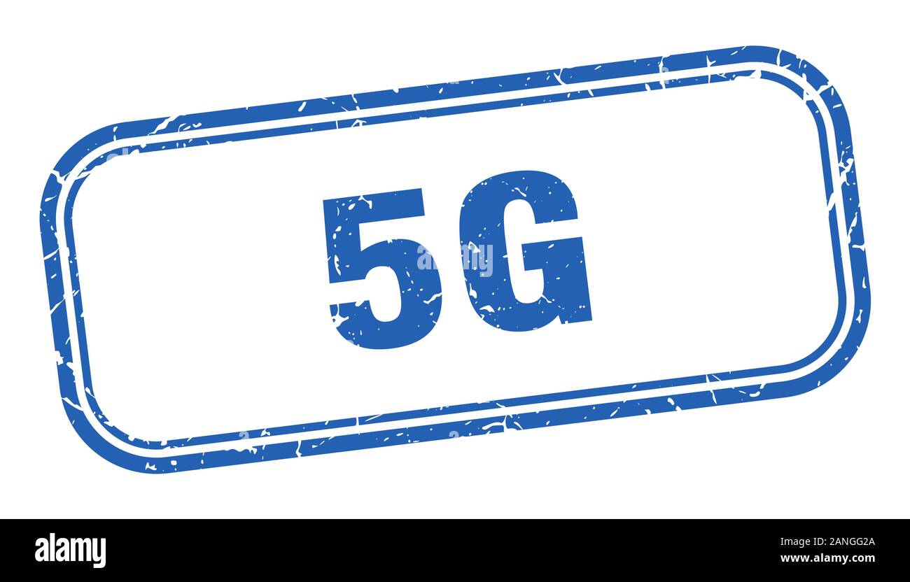 5g stamp. 5g square grunge blue sign Stock Vector Image & Art - Alamy