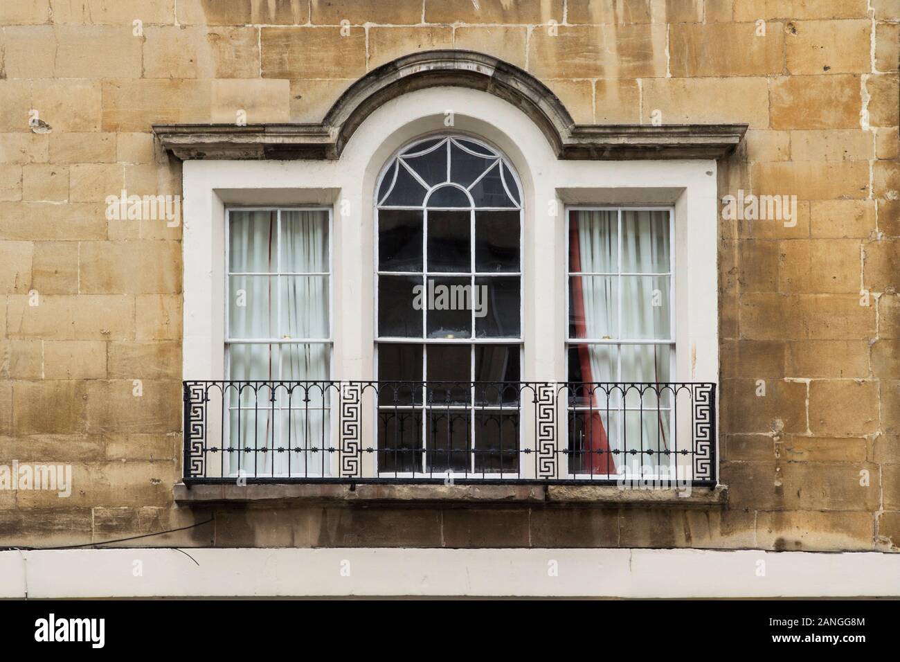 BATH, UK - APRIL 10, 2019. Classic window architecture. Bath, England ...